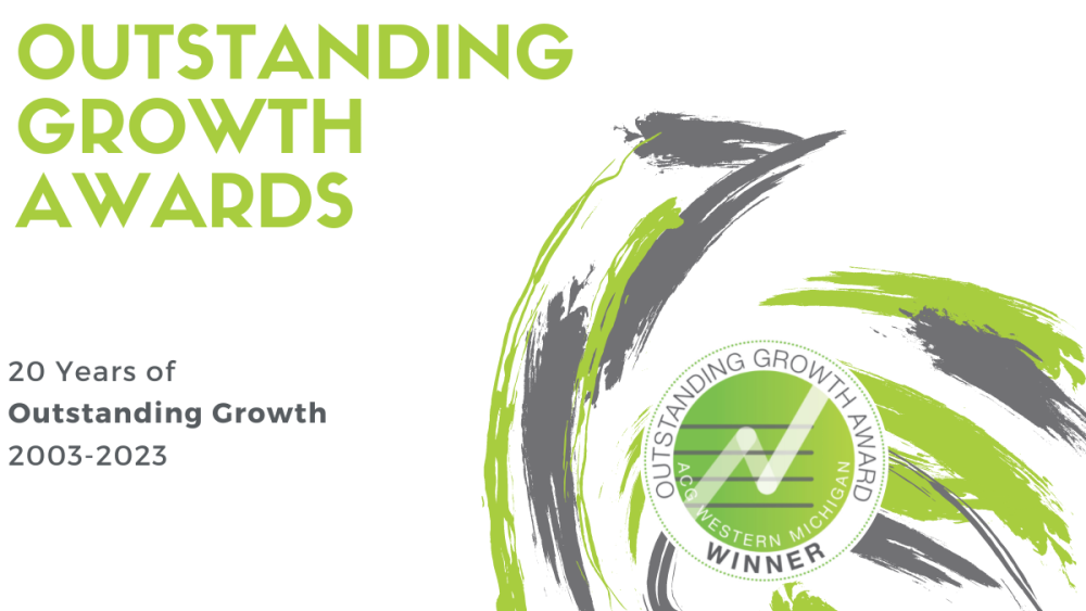 Outstanding Growth Awards 2023 Acg W Michigan